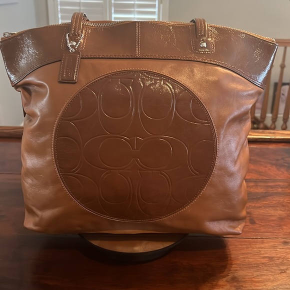 Coach | Bags | Coach Laura Satinlined Leather Tote Bag | Poshmark